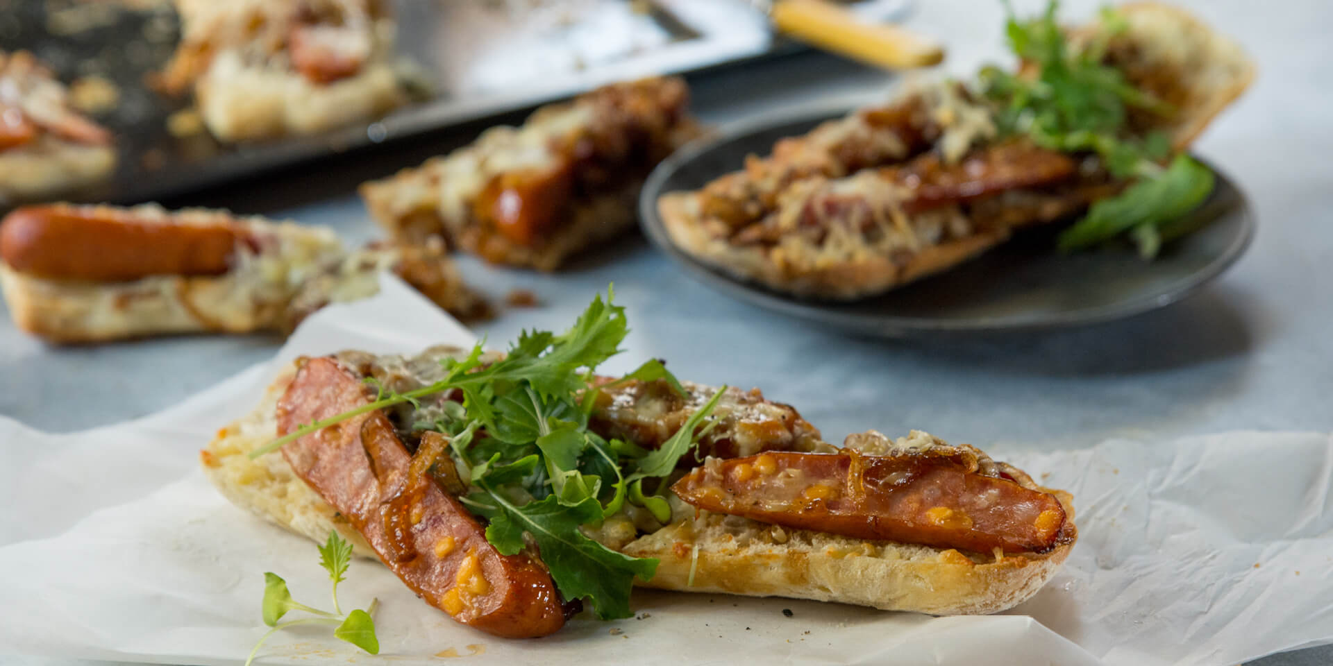 Eskort - Cheesy Russian & Spicy Caramelised Onion Toasted Panini - Eskort