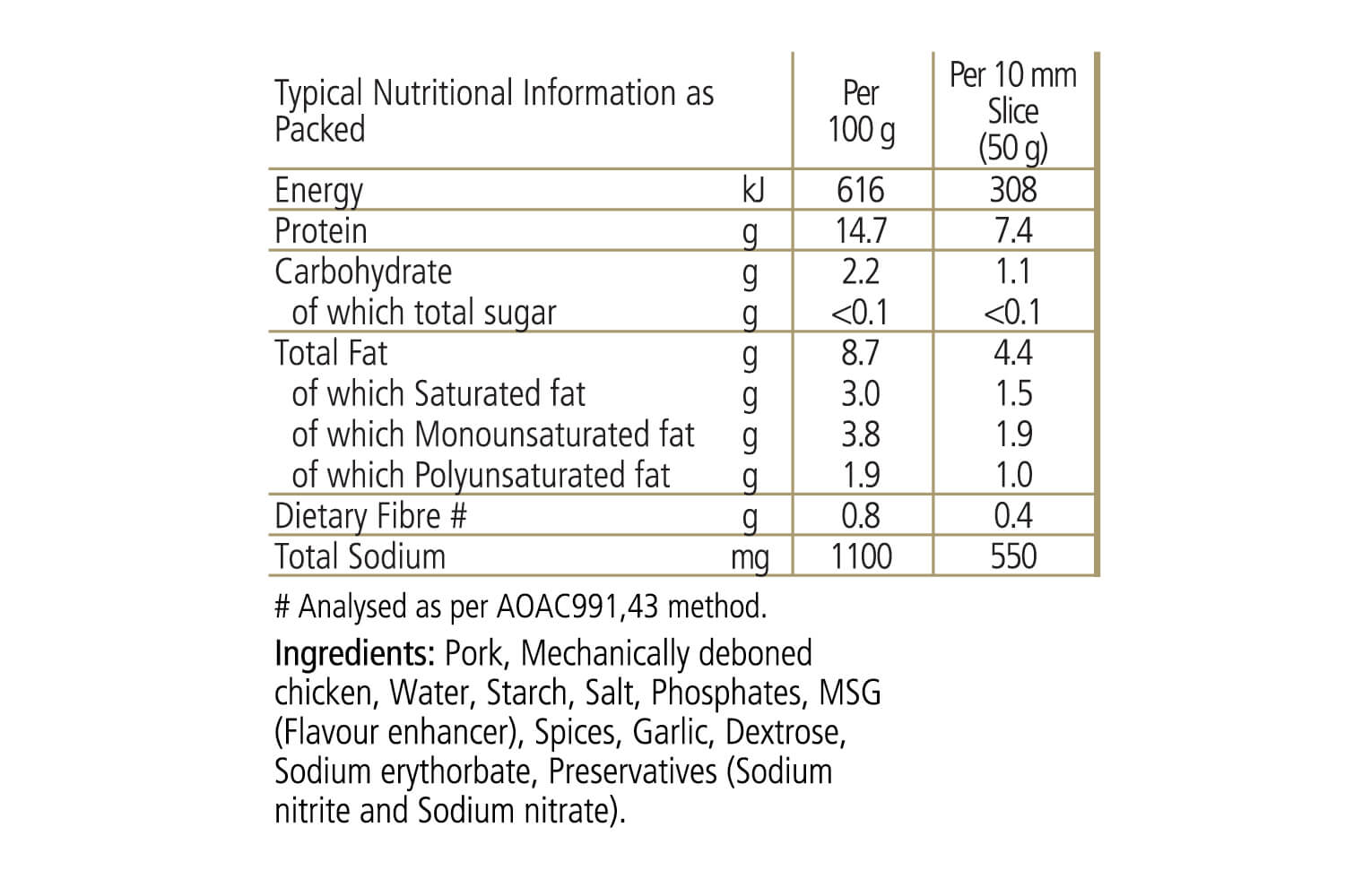 Special Garlic Polony - Eskort