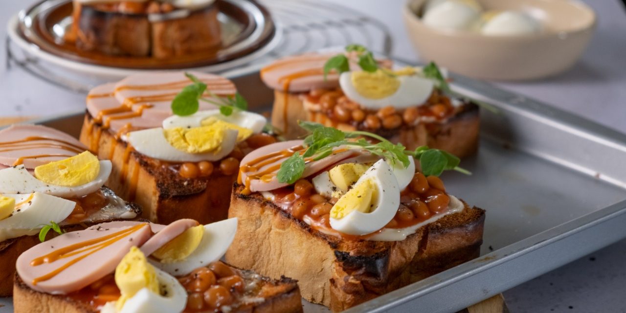 Brunch Time Chicken Polony and Baked Bean Toastie - Eskort